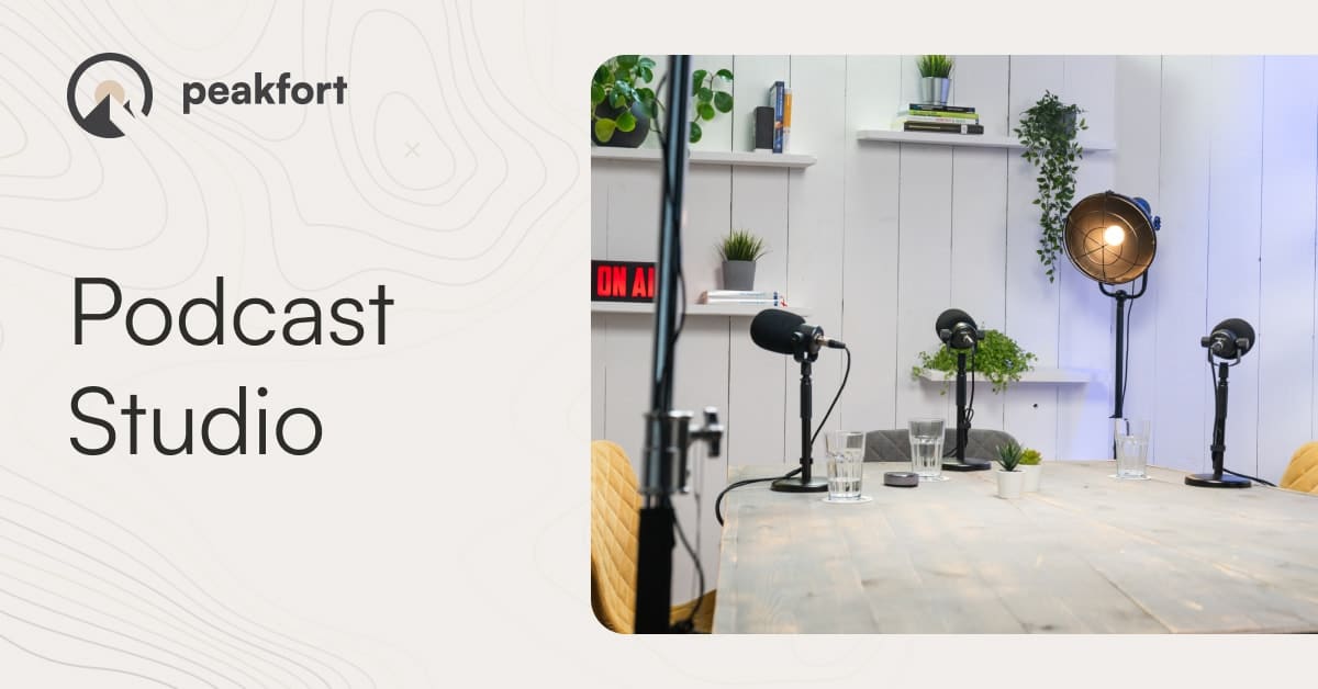 Onze podcast studio in Amersfoort - Peakfort